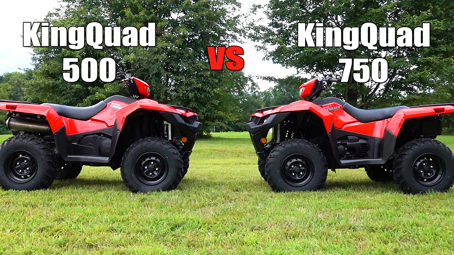 Suzuki KingQuad 750 vs KingQuad 500 Shootout - ATV On Demand