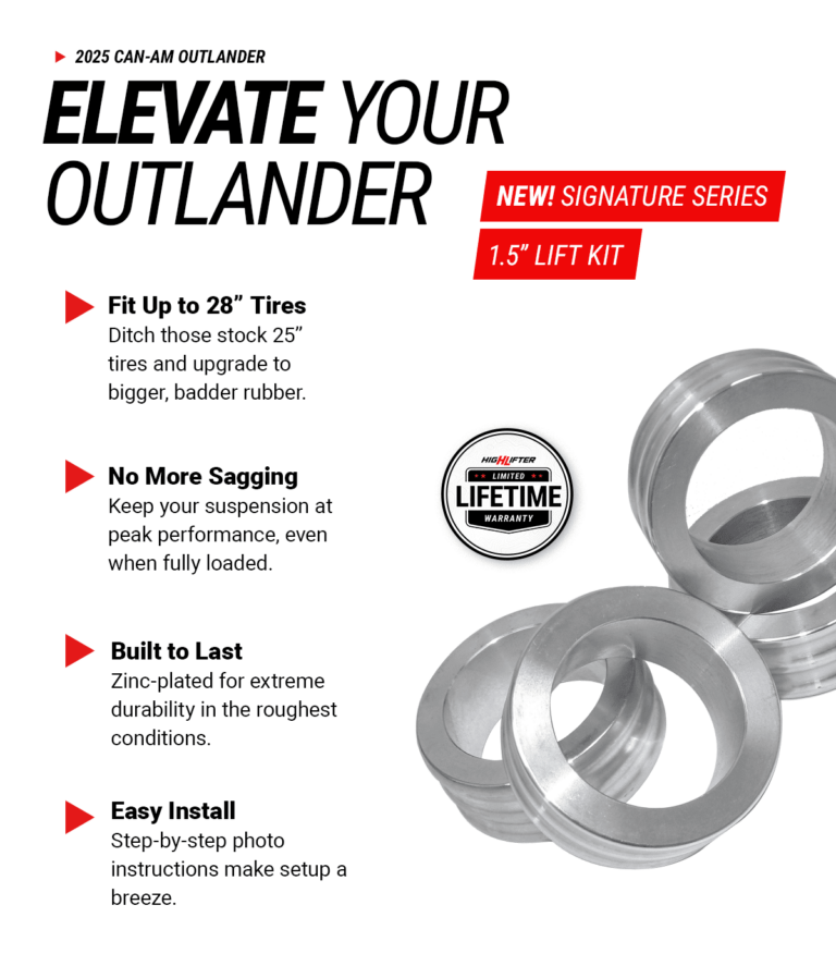 High Lifter 2025 Can-Am Outlander 850 and 1000 1.5 inch Lift Kit - ATV ...